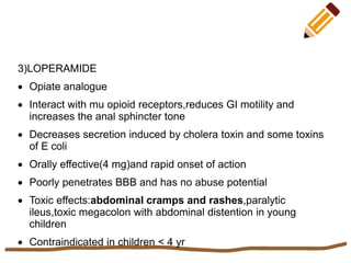 DRUG THERAPY against the disease of diarrhoea. | PPT