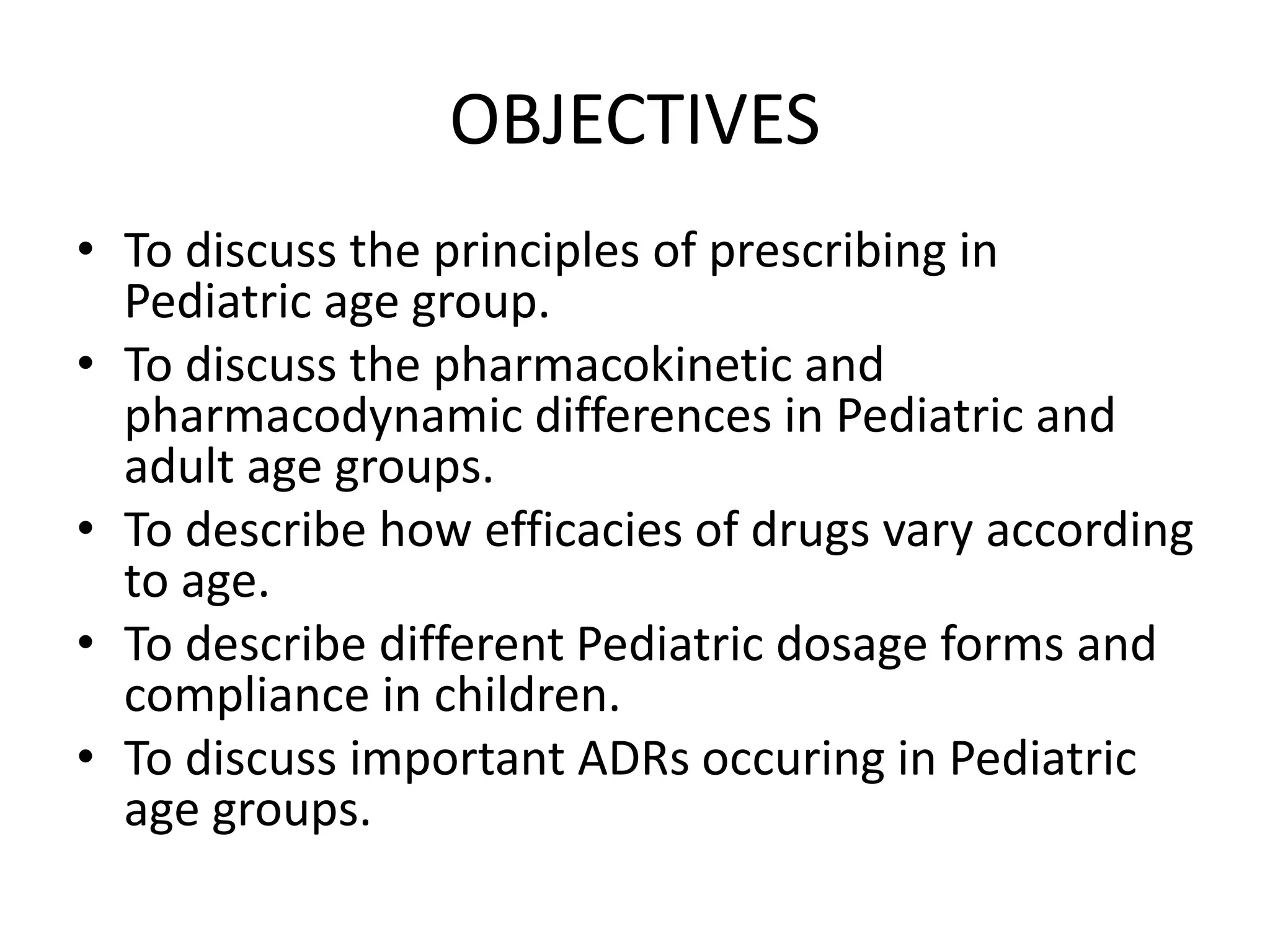 Drug therapy in children | PPTX