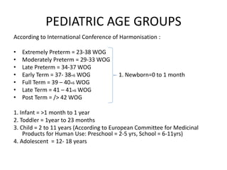 Drug therapy in children | PPTX