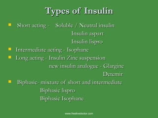 Drug therapy in diabetes | PPT