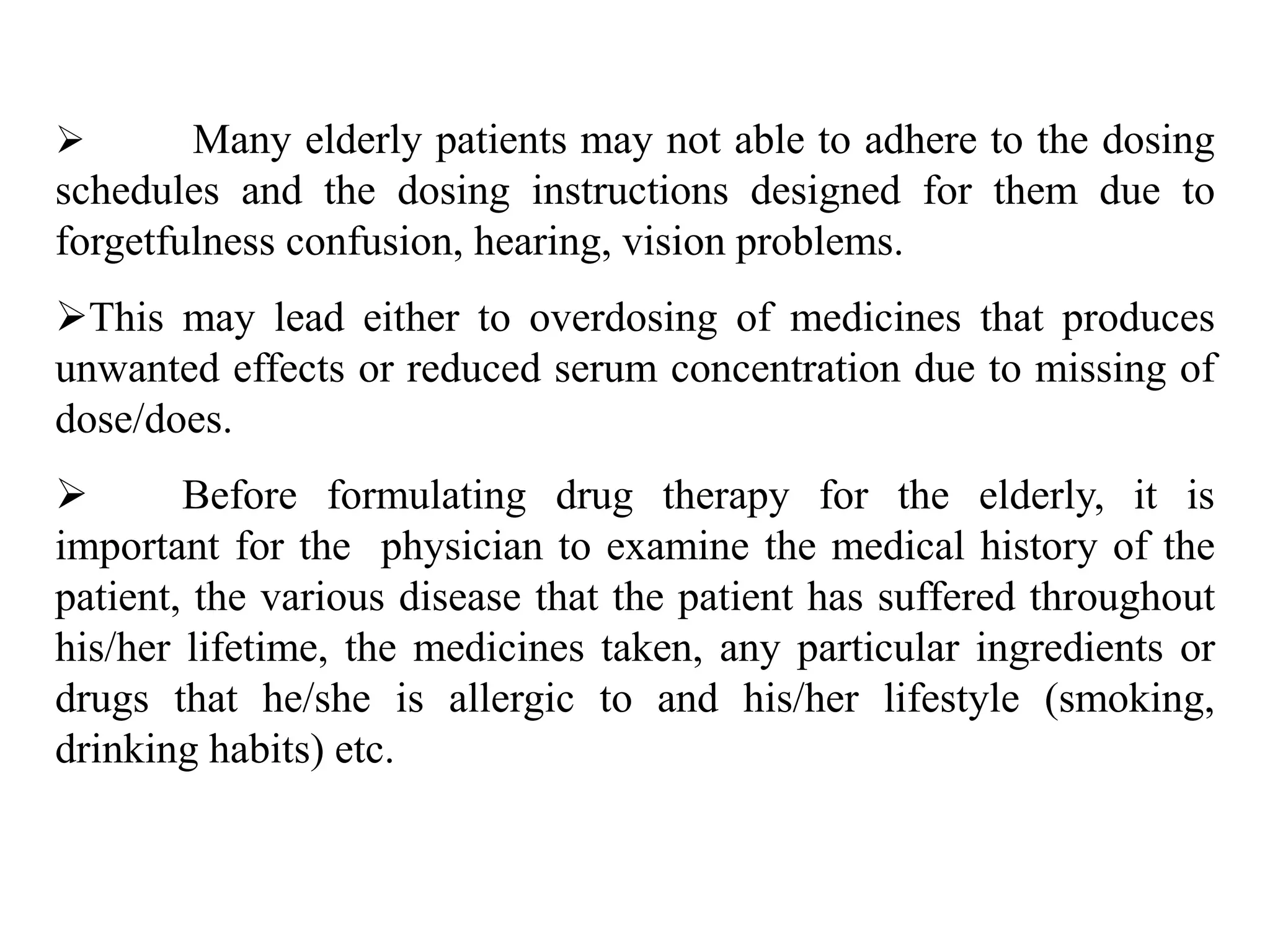 Drug therapy in geriatrics | PPT