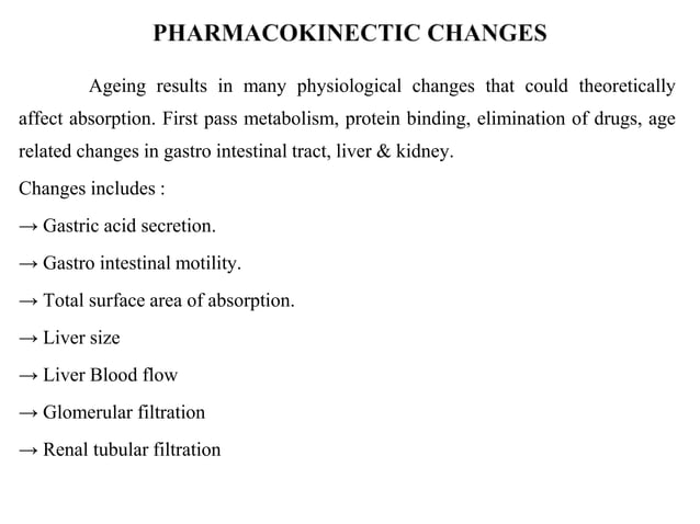 Drug therapy in geriatrics | PPT