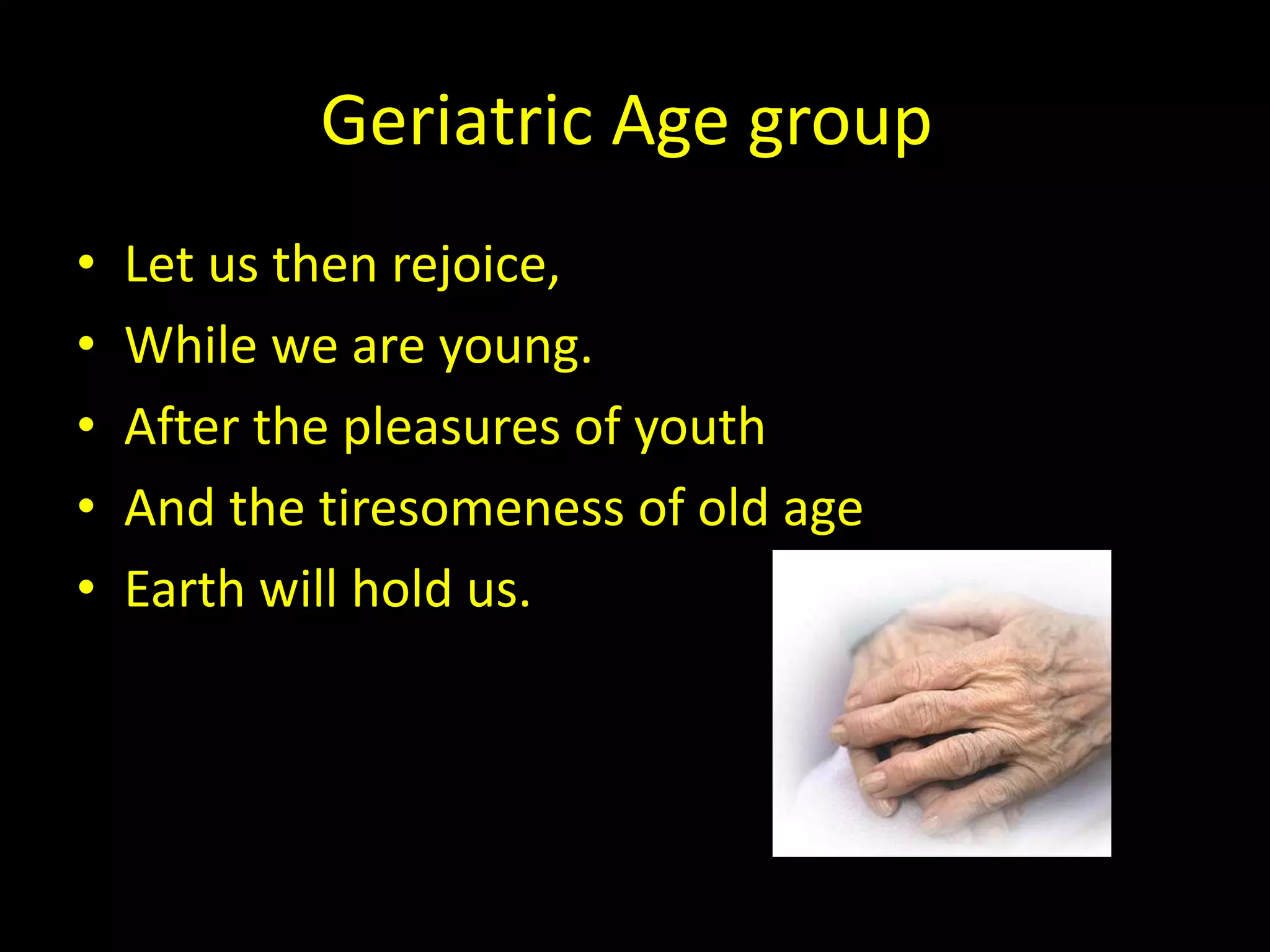 Drug therapy in pediatric and geriatric age groups | PPTX