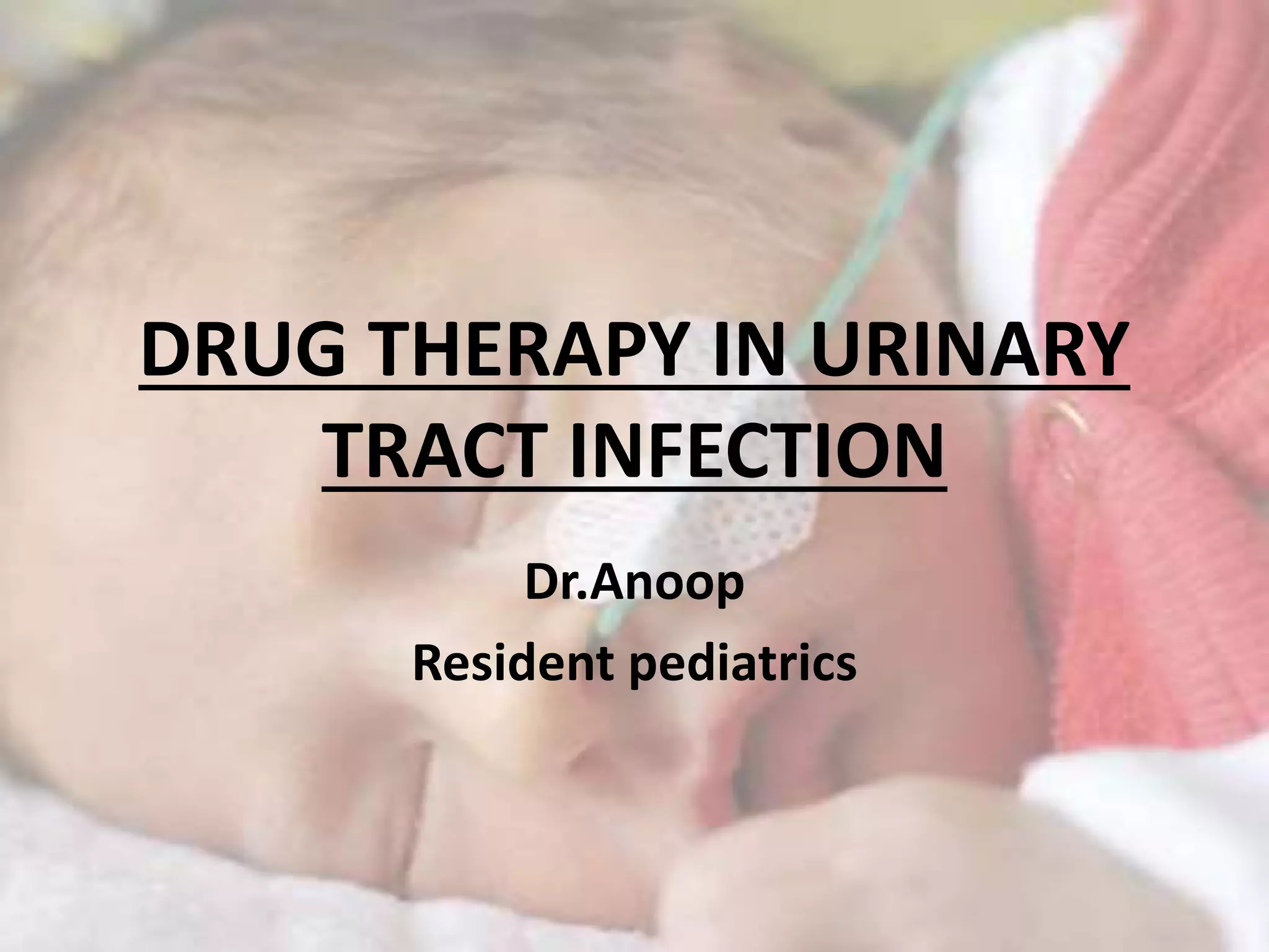Drug therapy in uti in children | PPTX