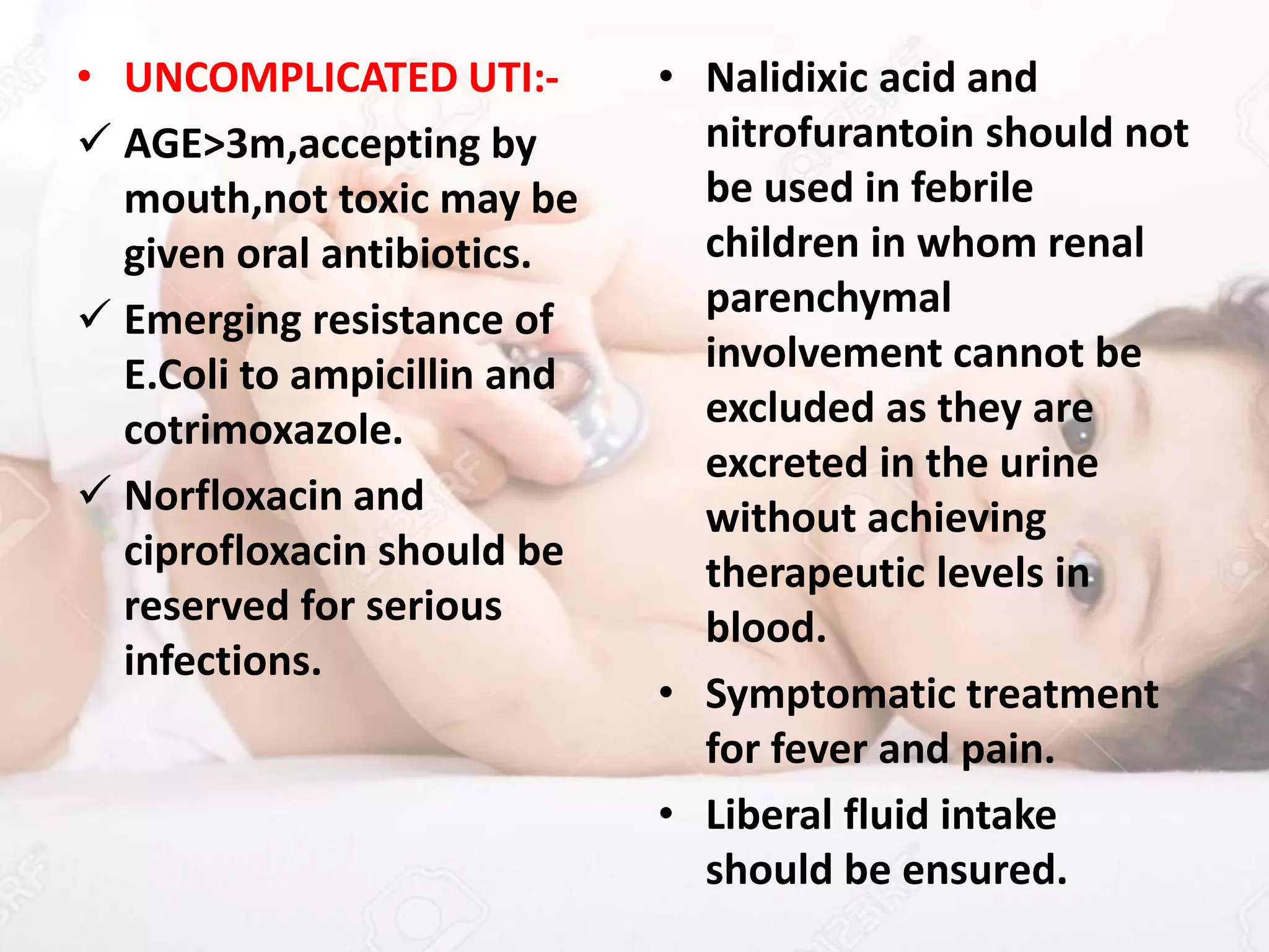 Drug therapy in uti in children | PPTX