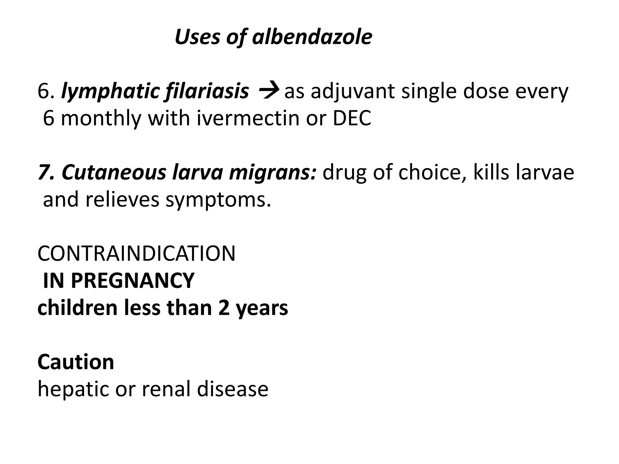 Drugtherapy of Helminthiasis | PPT