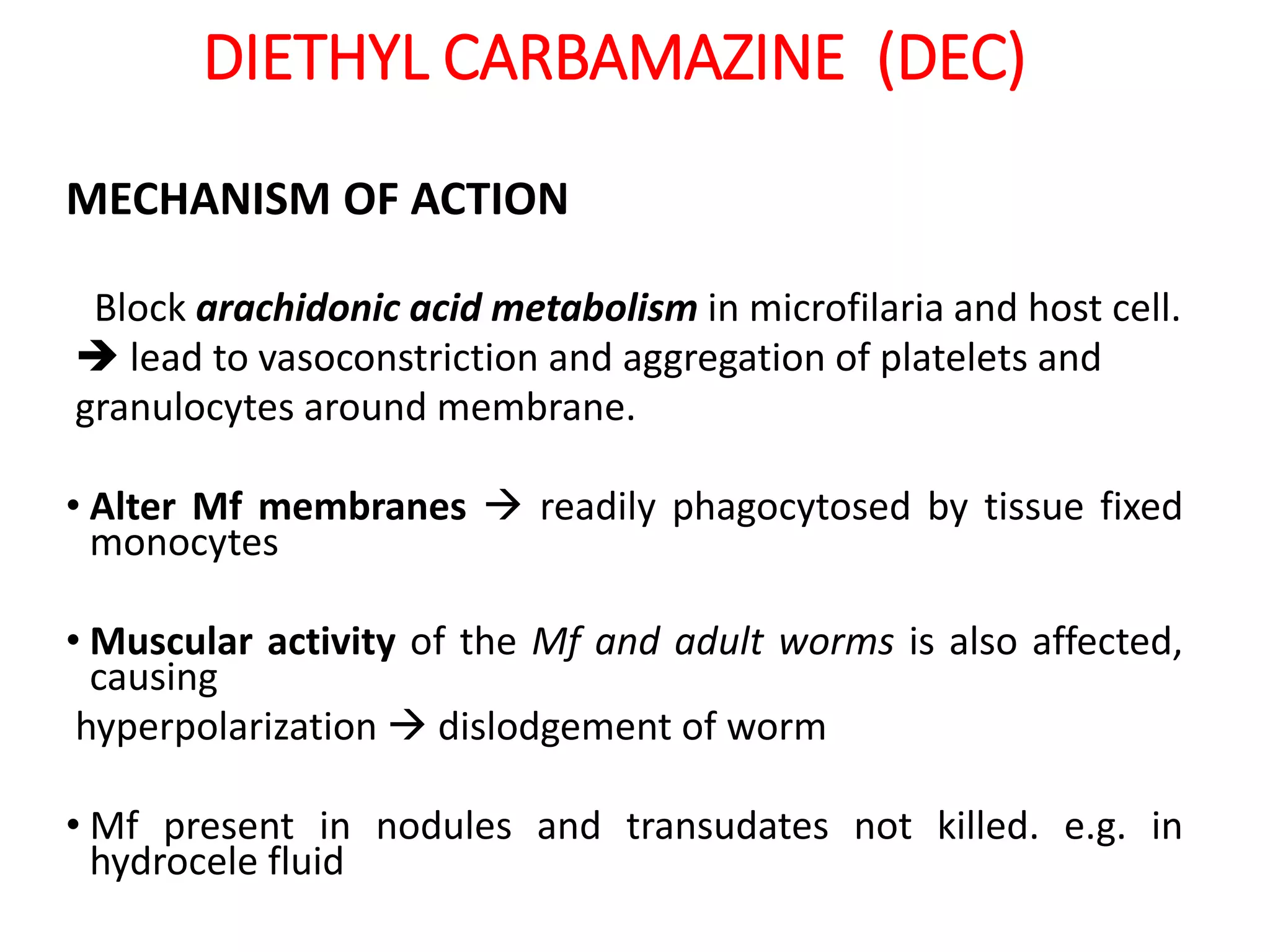 Drugtherapy of Helminthiasis | PPT