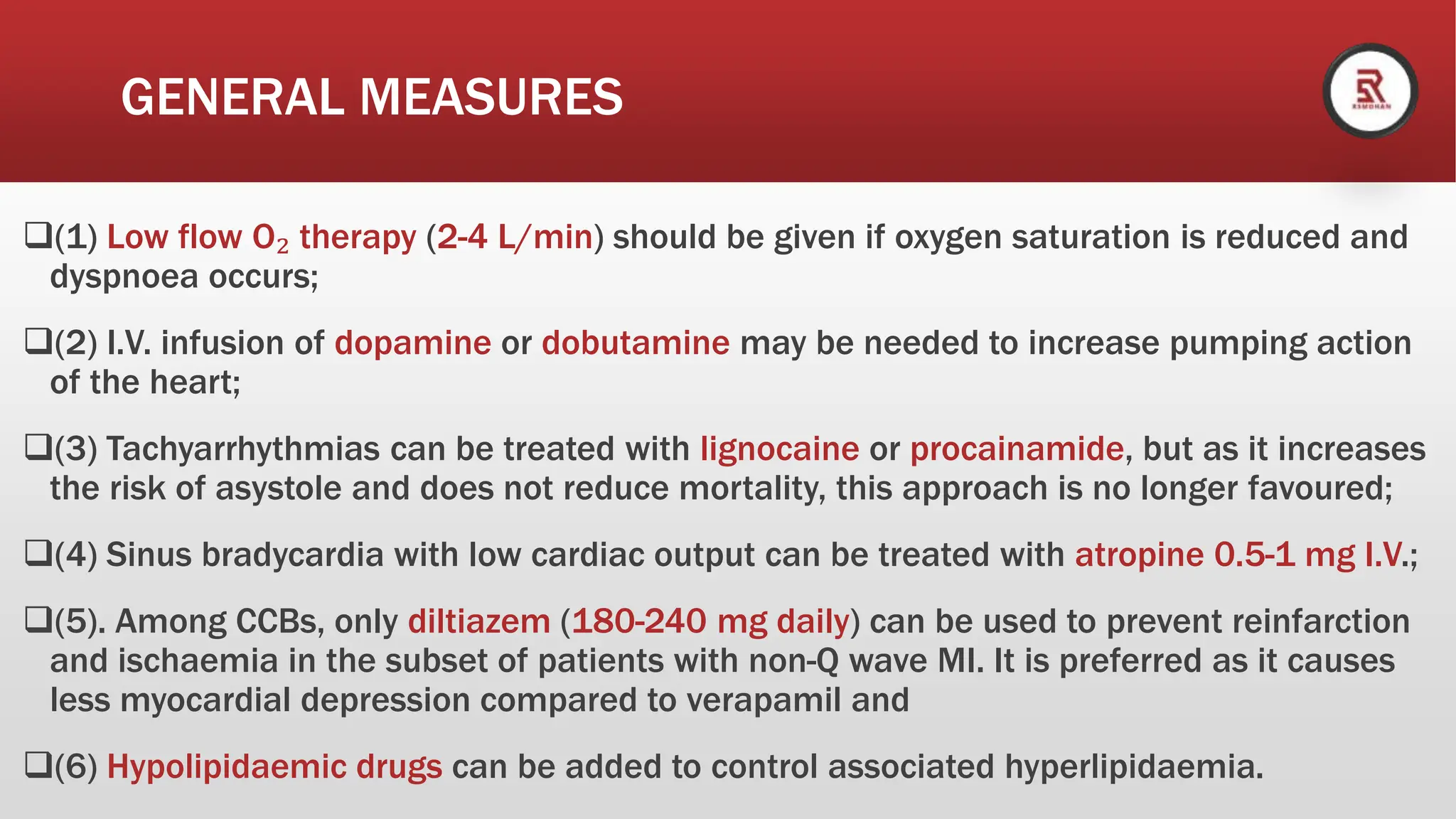 DRUG THERAPY OF MYOCARDIAL INFARCTION | PPTX
