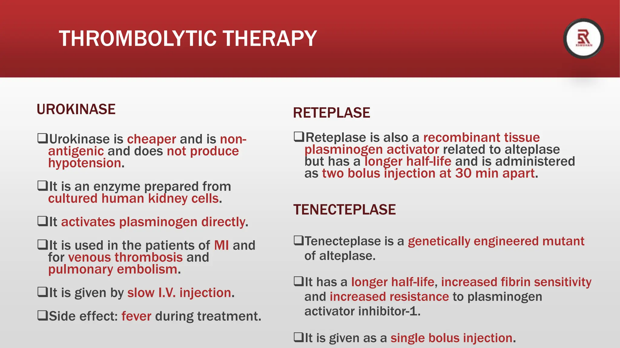 DRUG THERAPY OF MYOCARDIAL INFARCTION | PPTX