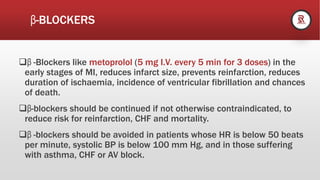 DRUG THERAPY OF MYOCARDIAL INFARCTION | PPTX