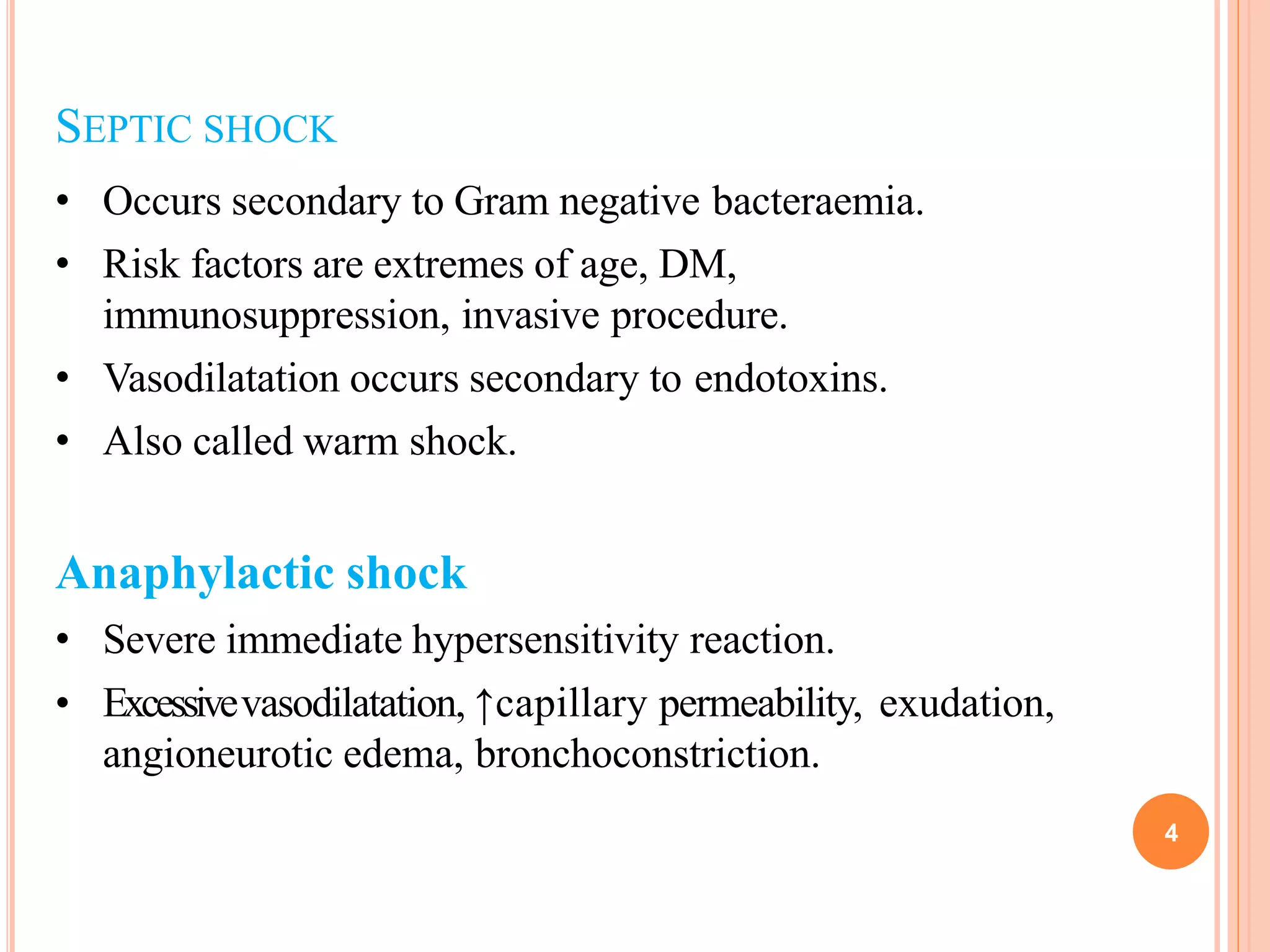 Drug therapy of shock | PPTX