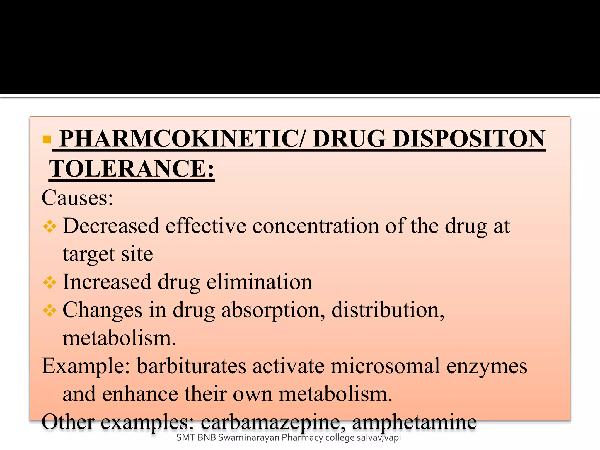 Drug tolerance | PPTX
