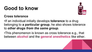 Drug tolerance | PPTX