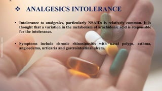 Drug tolerance & Intolerance | PPTX
