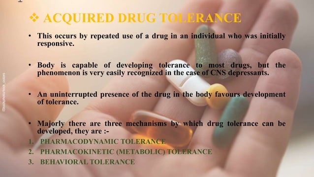 Drug tolerance & Intolerance | PPTX