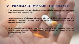 Drug tolerance & Intolerance | PPTX