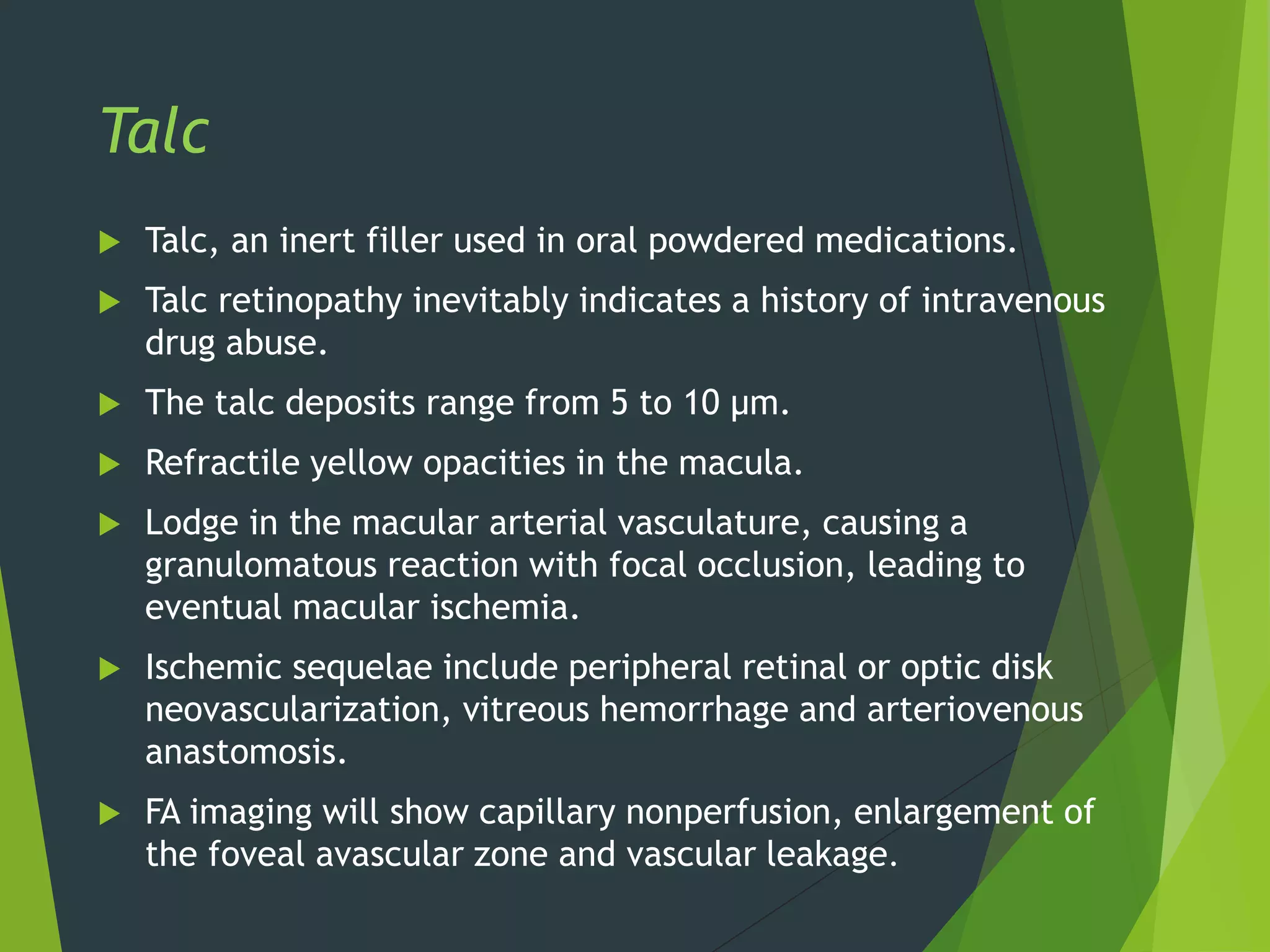 Drug toxicity of posterior segment of eye | PPTX