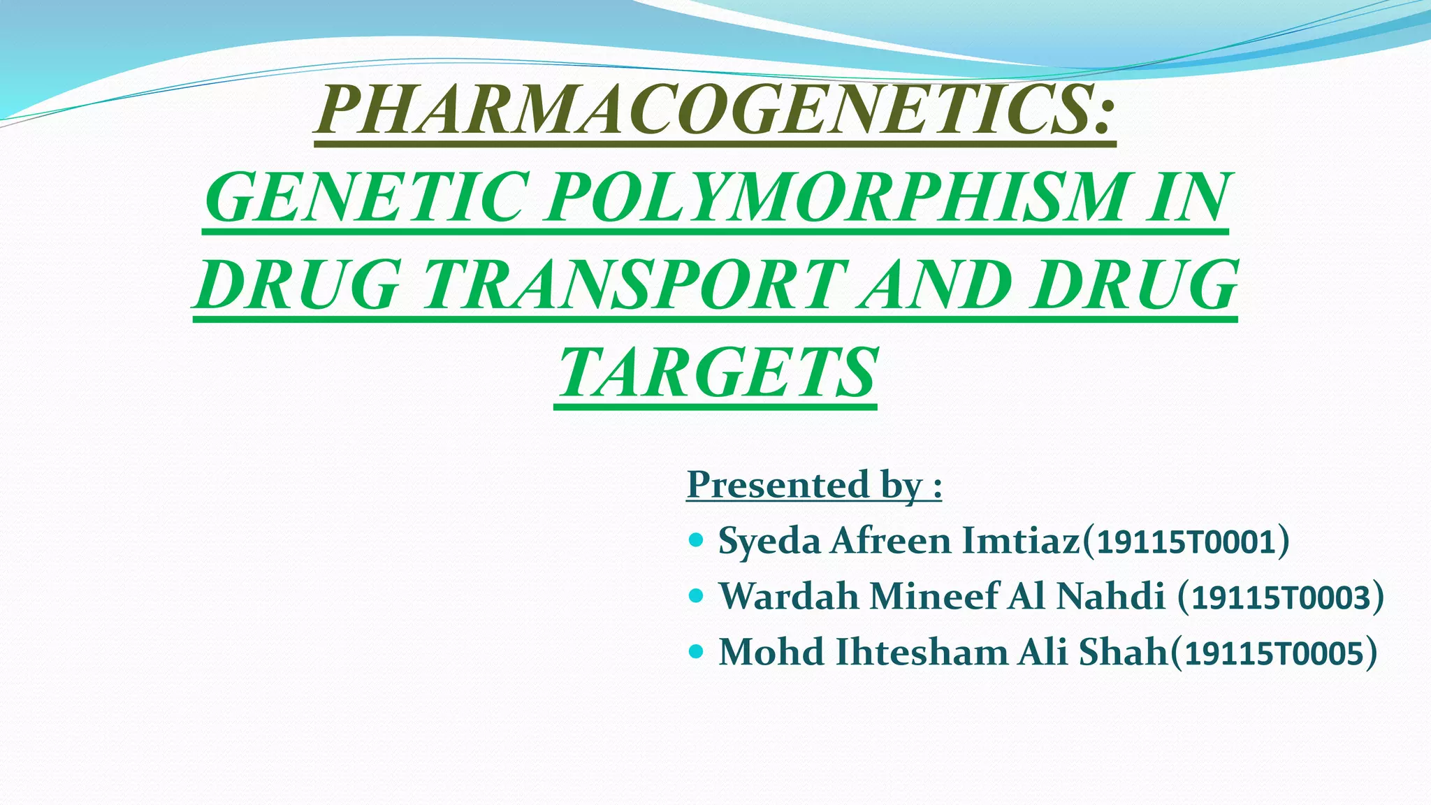 Drug Transport and drug target.pptx
