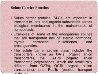 Genetic polymorphism in drug transport | PPTX