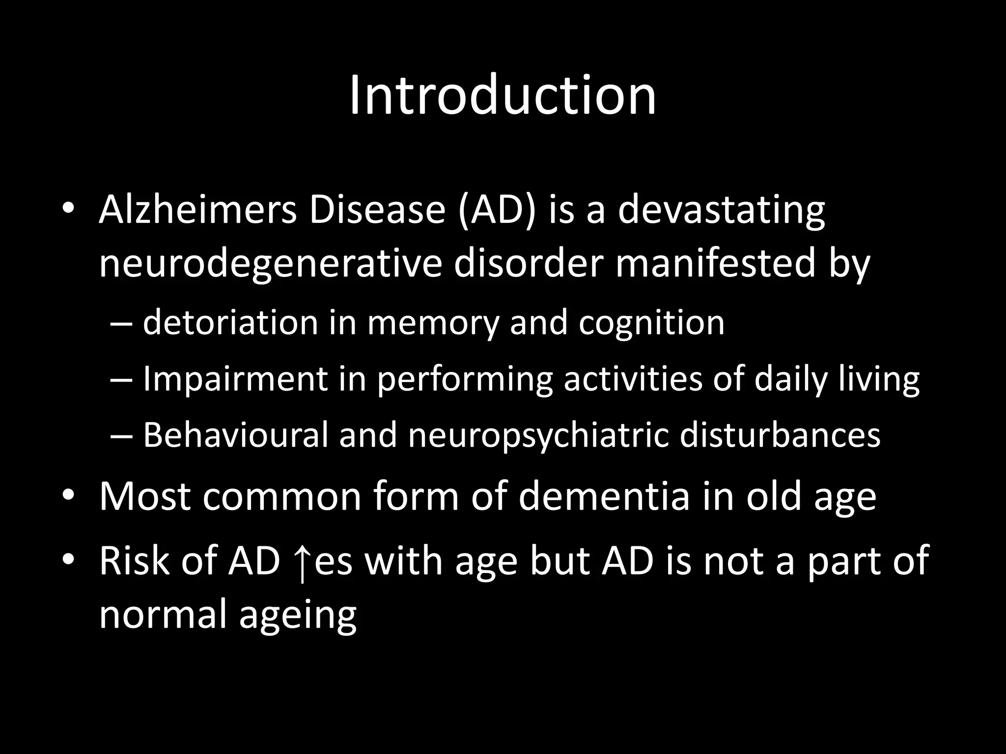 Drug treatment of alzheimers disease | PPTX
