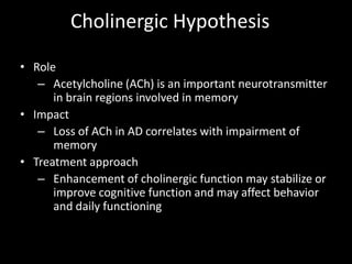 Drug treatment of alzheimers disease | PPTX