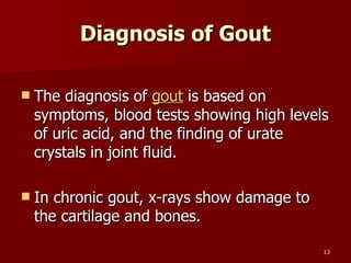 Drug Treatment Of Gout | PPT
