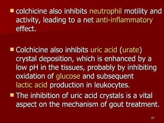 Drug Treatment Of Gout | PPT