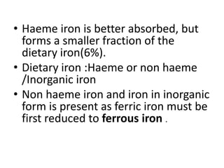 Drug treatment of iron deficiency anaemia | PPTX