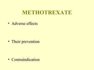 Drug treatment of rheumatoid arthritis | PPT