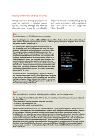 Drug use and Road Safety UN | PDF