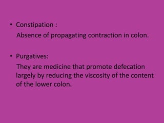 Drug used in constipation | PPTX