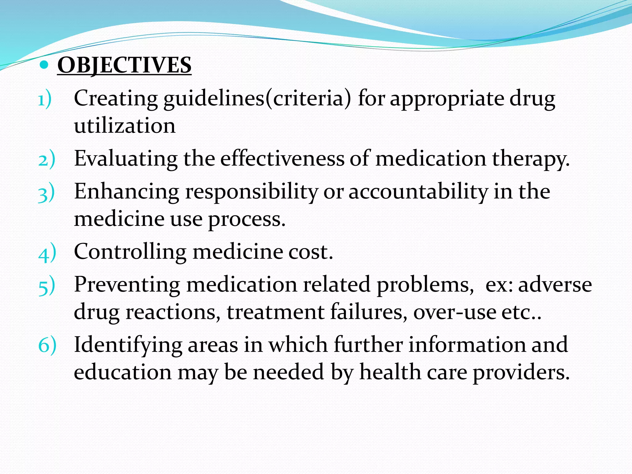 Drug Use Evaluation & Drug Utilisation Review (DUE & DUR) | PPTX
