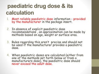 Drug use in paediatric & geriatric patients | PPTX