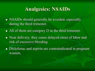 Drug use in pregnancy and lactation part 2 | PPTX