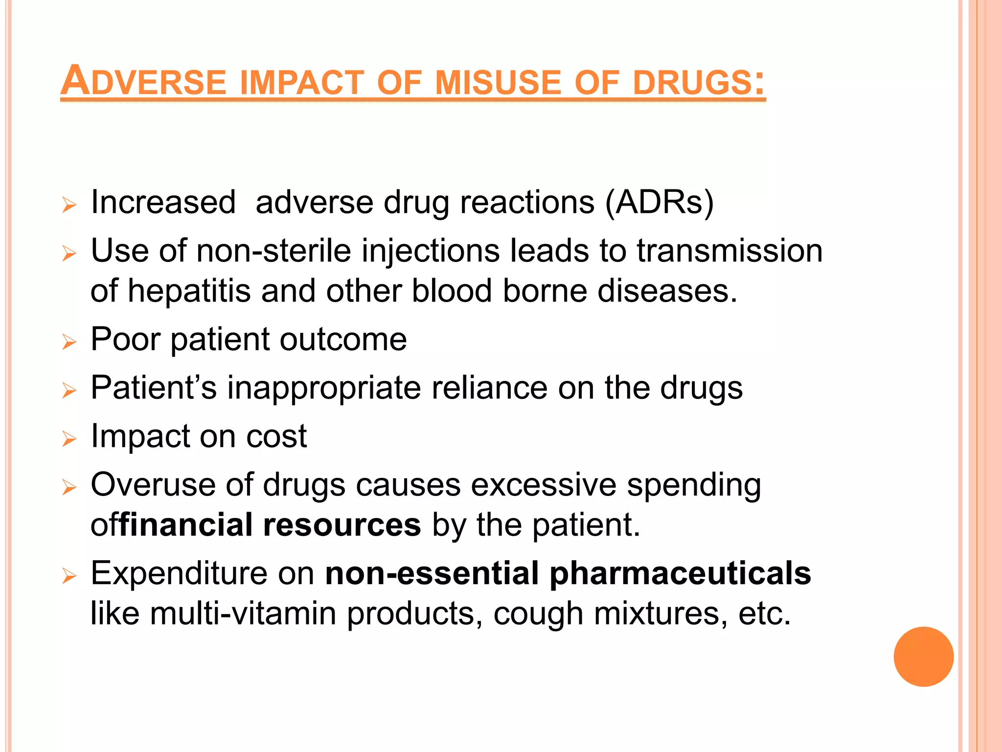 Drug use mis use and abuse | PPTX