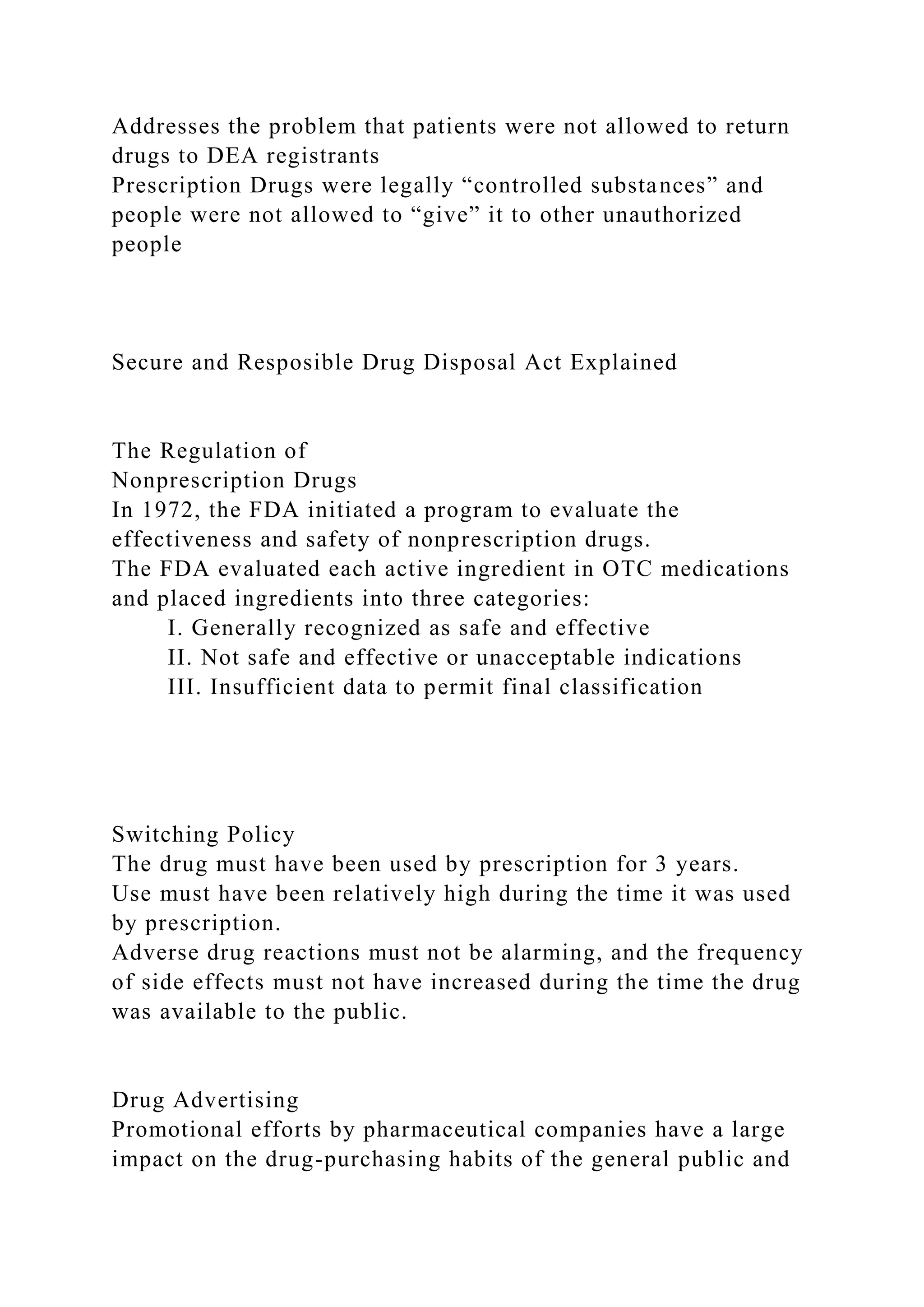 Drug Use, Regulation, and the LawChapter 3Guid.docx