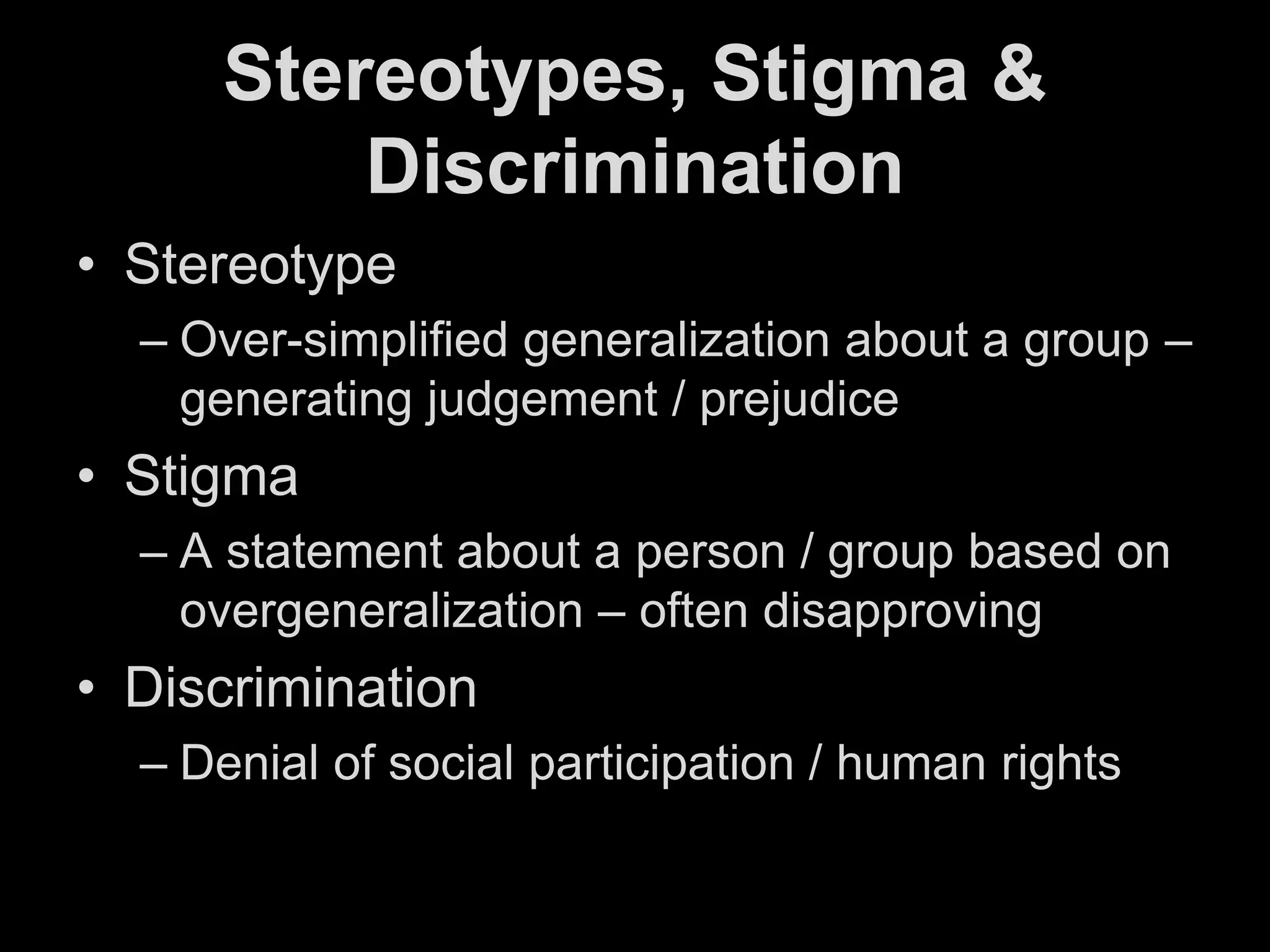 Drug Use: Stigma, Stereotypes and Harm Reduction | PPT