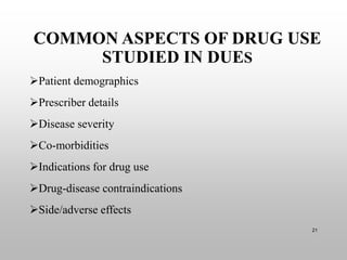 Drug utilisation evaluation | PPTX
