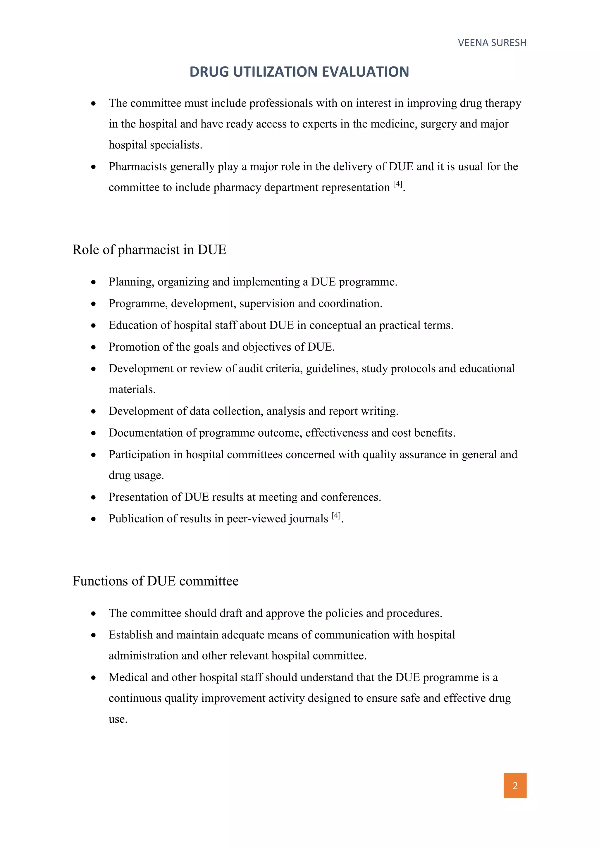 Drug utilization evaluation | PDF