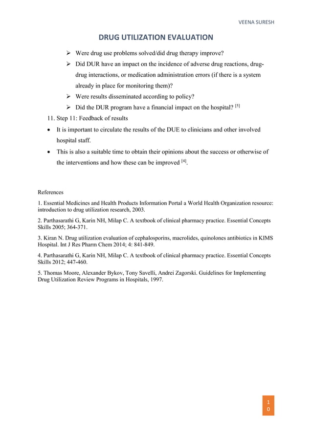 Drug utilization evaluation | PDF | Substance Abuse | Diseases and ...