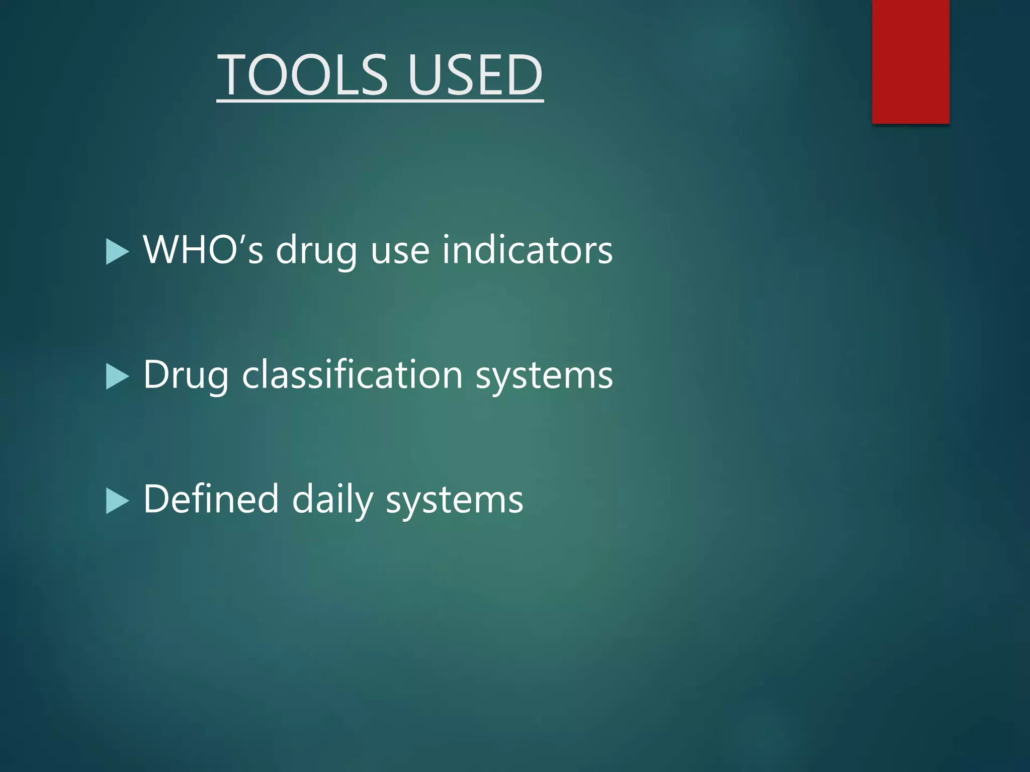 Drug utilization studies | PPTX