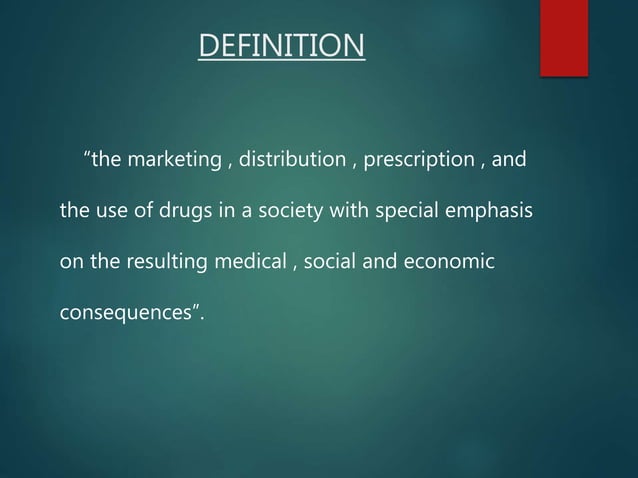 Drug utilization studies | PPTX | Substance Abuse | Diseases and Conditions