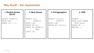 Druid at naver.com - part 1 | PPTX | Databases | Computer Software and Applications