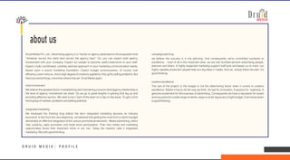 how to write a media profile, media profile brochure | PDF