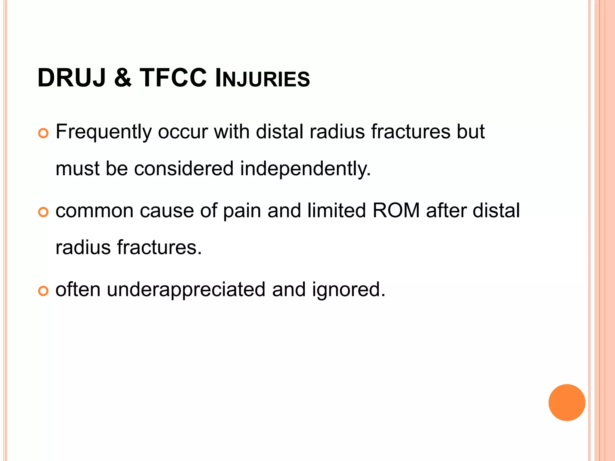 Druj and tfcc injuries f | PPTX
