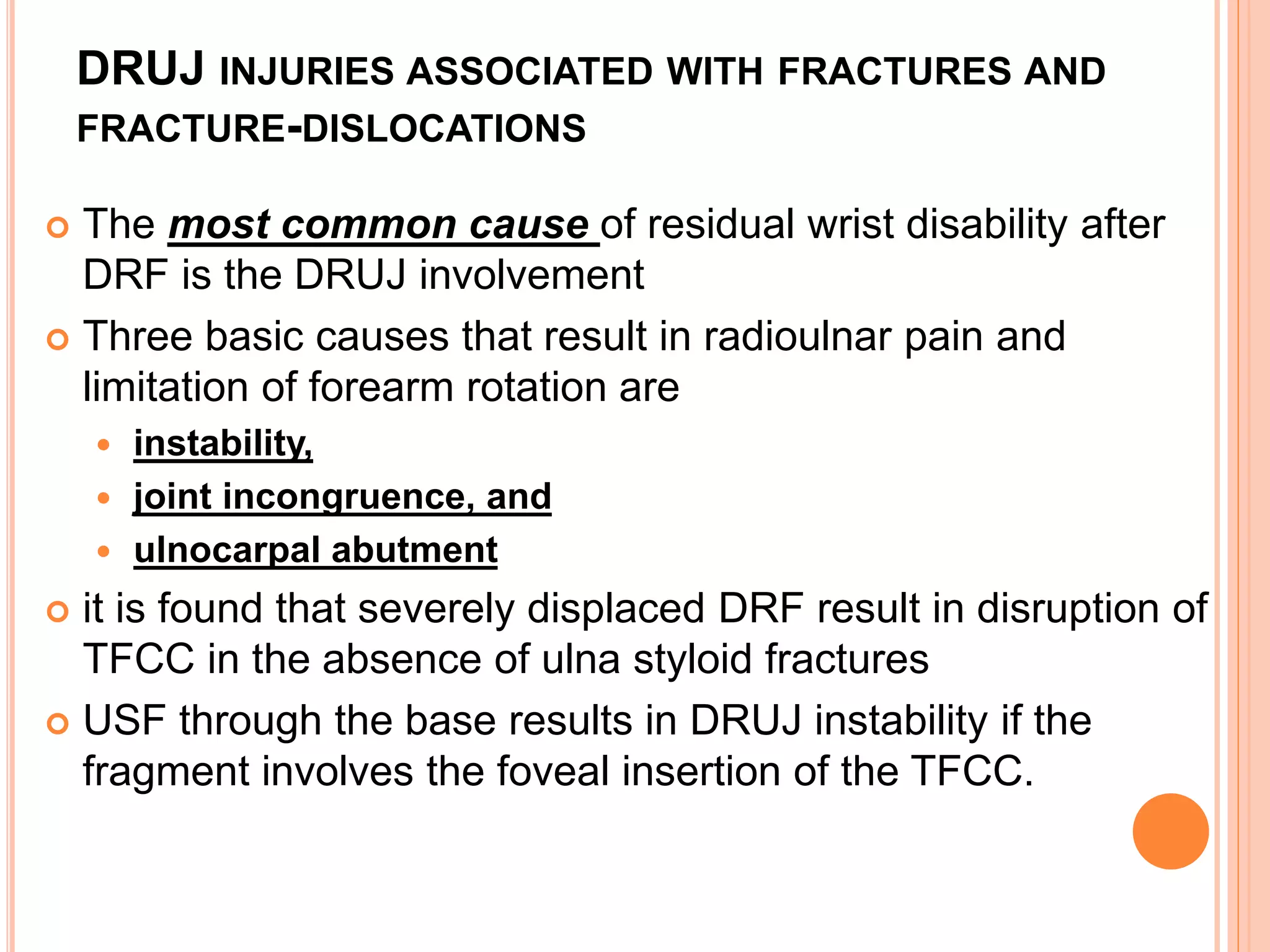 Druj and tfcc injuries f | PPTX