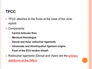 Druj and tfcc injuries f | PPTX