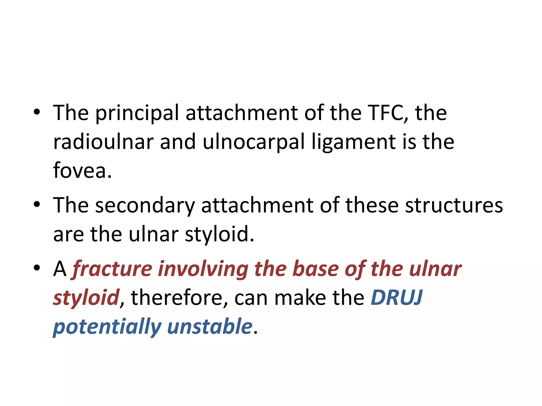 Distal Radioulnar Joint (DRUJ) Injuries | PPTX