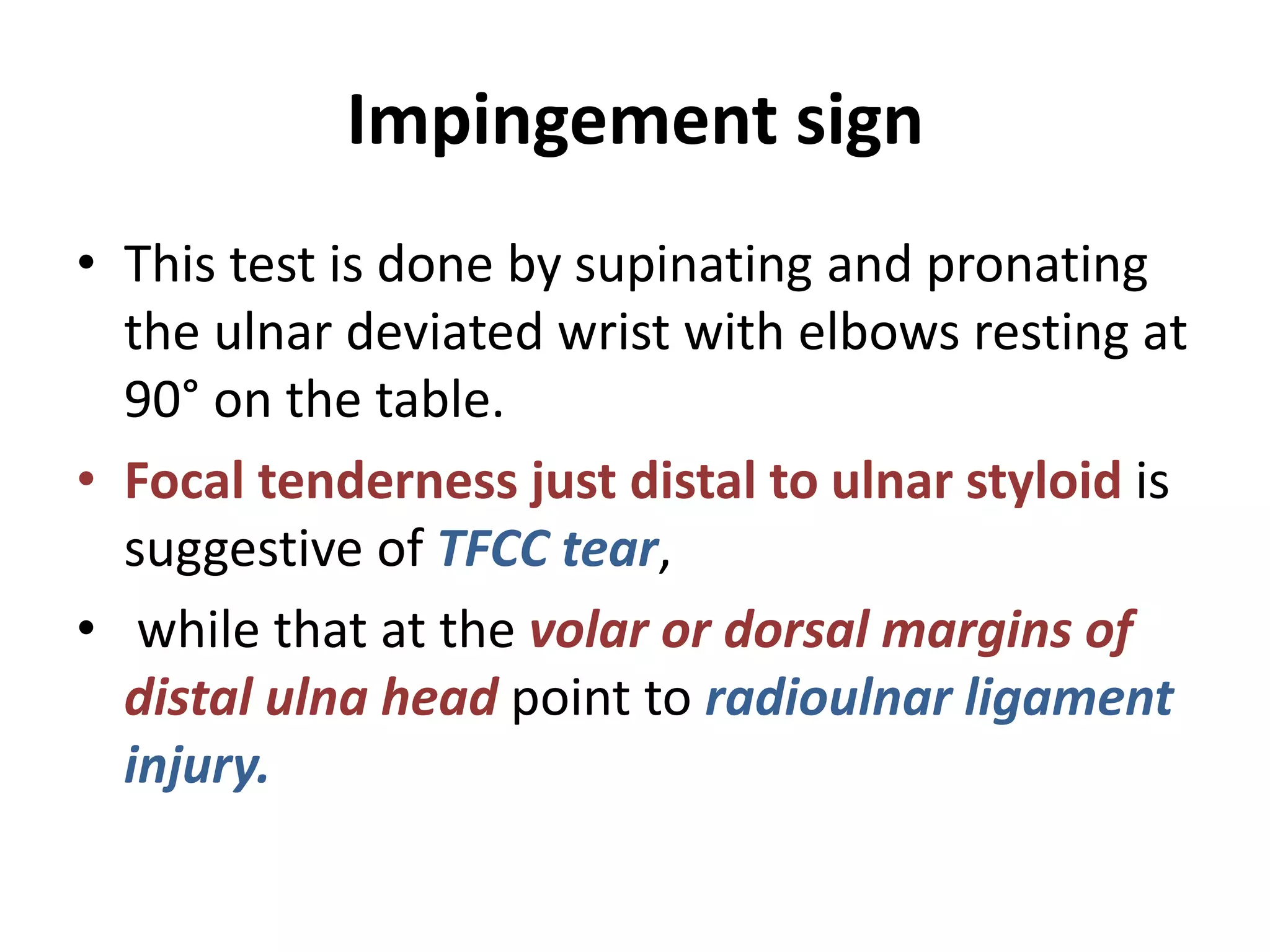Distal Radioulnar Joint (DRUJ) Injuries | PPTX