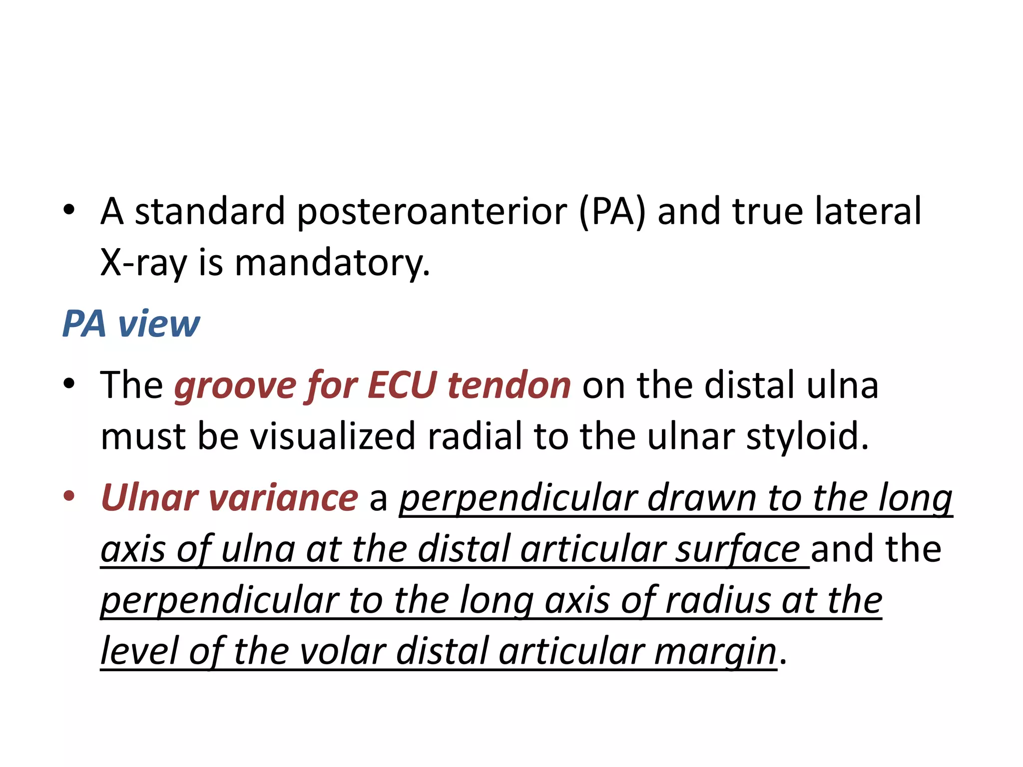 Distal Radioulnar Joint (DRUJ) Injuries | PPTX